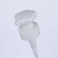 China 28/400 White Flower Shape  Lotion Pump Head for Shower Gel Bottles and Shampoo Bottles for Bathing Skincare and Haircare for sale