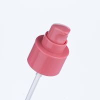 China 24/415 Cherry Pink Foundation Pump Head Cream Pump Green Bottle for Personal Care and Cosmetics for sale