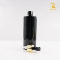China 450ml Black PET Pump Bottle – For Shampoo & Body Wash, Elegant Flat Shoulder Design for sale