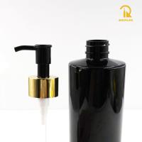 China 450ml Black PET Pump Bottle – For Shampoo & Body Wash, Elegant Flat Shoulder Design for sale