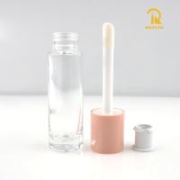 China 30ml Glass Foundation Bottle with Brush + Thick-Bottom Pink Lip Gloss Bottle – Empty Cosmetic Containers for DIY Makeup for sale