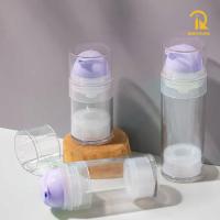 China 30ml/50ml/80ml Purple Airless PET Emulsion Bottle for Medical Aesthetics Use with Screw Cap Prevents Contamination for sale