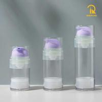 China 30ml/50ml/80ml Purple Airless PET Emulsion Bottle for Medical Aesthetics Use with Screw Cap Prevents Contamination for sale