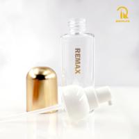 China 150ml Transparent Plastic Capsule Bottle with Gold Lid  Cosmetic for sale