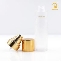 China 120ml Fine Mist Spray Bottle with Golden Cap  Transparent PP Plastic Bottle for sale