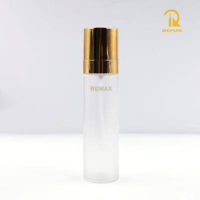 China 120ml Fine Mist Spray Bottle with Golden Cap  Transparent PP Plastic Bottle for sale
