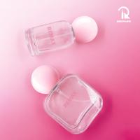 China 50ml Clear Glass Perfume Bottle with Round Cap and Screw Neck Refillable Design for sale