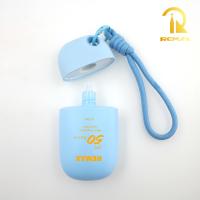 China 30ml  Blue Sunscreen Bottle with a Hanging Strap Design, Suitable for Outdoor Sports. for sale