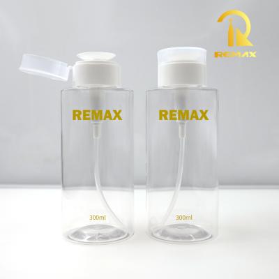 China 300ml Nail Polish Remover Dispenser Bottle with Petal-Shaped Pump  Salon and Home Essential for sale