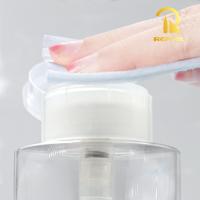China 300ml petal-shaped pump bottle  for nail polish remover for sale