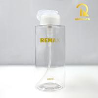 China 300ml petal-shaped pump bottle  for nail polish remover for sale