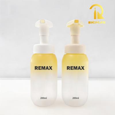 China 200ml PET Yellow  Gradient Foam Bottle for sale
