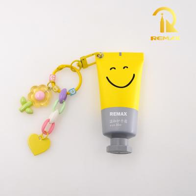 China 30ml Plastic Lotion Tube with Lanyard Portable Cosmetic Squeeze Tube for Travel Skincare Packaging for sale