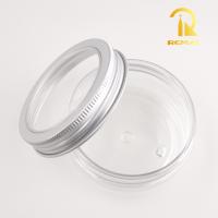 China 100ml Clear Food Grade Plastic Container Jar for Candy Spices and Cosmetics for sale