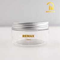 China 100ml Clear Food Grade Plastic Container Jar for Candy Spices and Cosmetics for sale