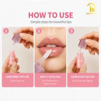 China 5ml Transparent Lip Gloss Bottle with Applicator Brush - Custom Cosmetic Packaging Lipstick Container for sale