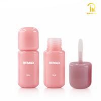 China 5ml Transparent Lip Gloss Bottle with Applicator Brush - Custom Cosmetic Packaging Lipstick Container for sale