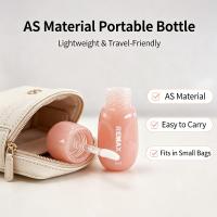 China 5ml AS Material Lip Gloss Bottle with Applicator Brush Custom Lipstick Container for sale