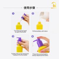 China 237ml Transparent Lotion Pump Bottle with Screen Printing for Shampoo and Conditioner for sale