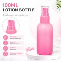 China 4pcs 100ml Lotion Pump Bottle and 50ml Dropper Bottles Transparent Cosmetic Bottle Set for Skincare Packaging for sale