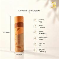 China 10g Lip Balm Tube with PP Twist-Up Mechanism and Screen Printing for Cosmetic Packaging for sale