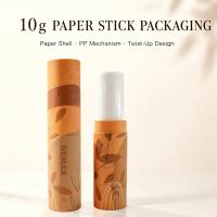 China 10g Lip Balm Tube with PP Twist-Up Mechanism and Screen Printing for Cosmetic Packaging for sale