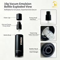 China 10g Airless Vacuum Bottle Cosmetic Packaging for Cream Lotion Skincare Container for sale