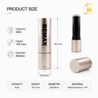 China 10g Aluminum Empty Lipstick Tube with Electroplated Surface for Beauty Products for sale