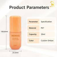 China 30ml Luxury Capsule Shaped Transparent Cosmetic Bottle for Serum and Skincare Formulas for sale