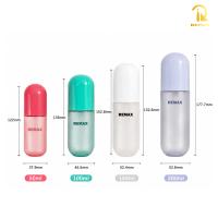 China 50/100/150/200 ml Customizable Transparent Capsule-style Fine Mist Spray Bottle for Toners and Perfumes for sale