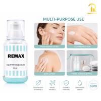 China 50ml Three Color Geometric Transparent Airless Pump Bottle for Premium Skincare Packaging for sale