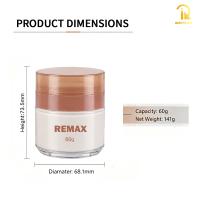 China 60g Luxury Airless Jar Container for Face Cream and Skincare Formulas for sale