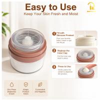 China 60g Luxury Airless Jar Container for Face Cream and Skincare Formulas for sale