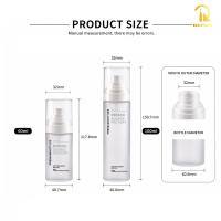 China 60ml 100ml Clear Fine Mist Spray Bottle with Pump for Perfume Cosmetic Packaging and Beauty Products for sale