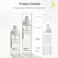 China 60ml 100ml Clear Fine Mist Spray Bottle with Pump for Perfume Cosmetic Packaging and Beauty Products for sale