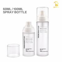 China 60ml 100ml Clear Fine Mist Spray Bottle with Pump for Perfume Cosmetic Packaging and Beauty Products for sale