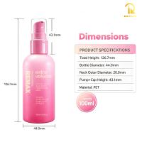 China 100ml-Gradient-Pink-Lotion-Bottle-Cosmetic-Packaging for sale