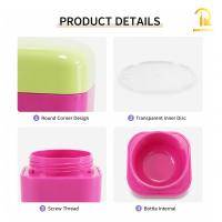 China 30g 80g 120g Plastic Cream Jar Empty Multi-Color Cosmetic Container for Skincare OEM for sale