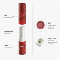 China Custom Logo 6g Paper Lipstick Tube Eco-Friendly Empty Container Recyclable Cosmetic Packaging for Lip Balm for sale