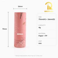 China 4g Paper Lipstick Tube Empty Recyclable Cosmetic Container Eco-Friendly Packaging Manufacturer for sale