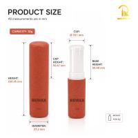 China 10g Contour Stick Empty Paper Tube Eco-Friendly Recyclable Cosmetic Packaging OEM Custom Logo for sale