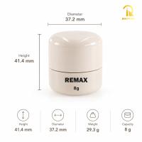 China 8g Light Coffee Plastic Empty Blush Tube with Custom Logo for Cosmetic Rouge Container for sale