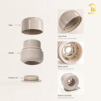 China 8g Light Coffee Plastic Empty Blush Tube with Custom Logo for Cosmetic Rouge Container for sale