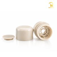 China 8g Light Coffee Plastic Empty Blush Tube with Custom Logo for Cosmetic Rouge Container for sale