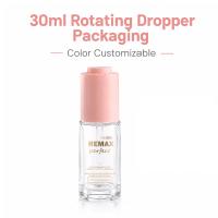 China In Stock 30ml Rotating Twist Dropper Bottle PET Empty Skincare Serum Essential Oil Bottle for sale