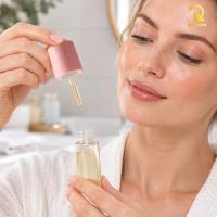 China In Stock 30ml Rotating Twist Dropper Bottle PET Empty Skincare Serum Essential Oil Bottle for sale