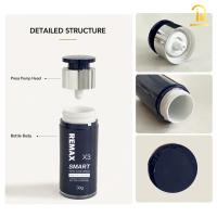 China 30g ABS Vacuum Serum Bottle Empty Airless Pump Cosmetic Packaging Refillable Skincare Cream Lotion for sale