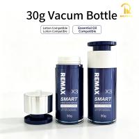 China 30g ABS Vacuum Serum Bottle Empty Airless Pump Cosmetic Packaging Refillable Skincare Cream Lotion for sale
