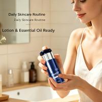 China 30g ABS Vacuum Serum Bottle Empty Airless Pump Cosmetic Packaging Refillable Skincare Cream Lotion for sale
