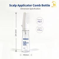 China 175ml Scalp Applicator Comb Bottle | Precision Hair Oil & Serum Dispenser for Targeted Scalp Care for sale